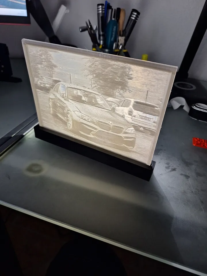Lithophane Stand by Tenga | Download free STL model | Printables.com