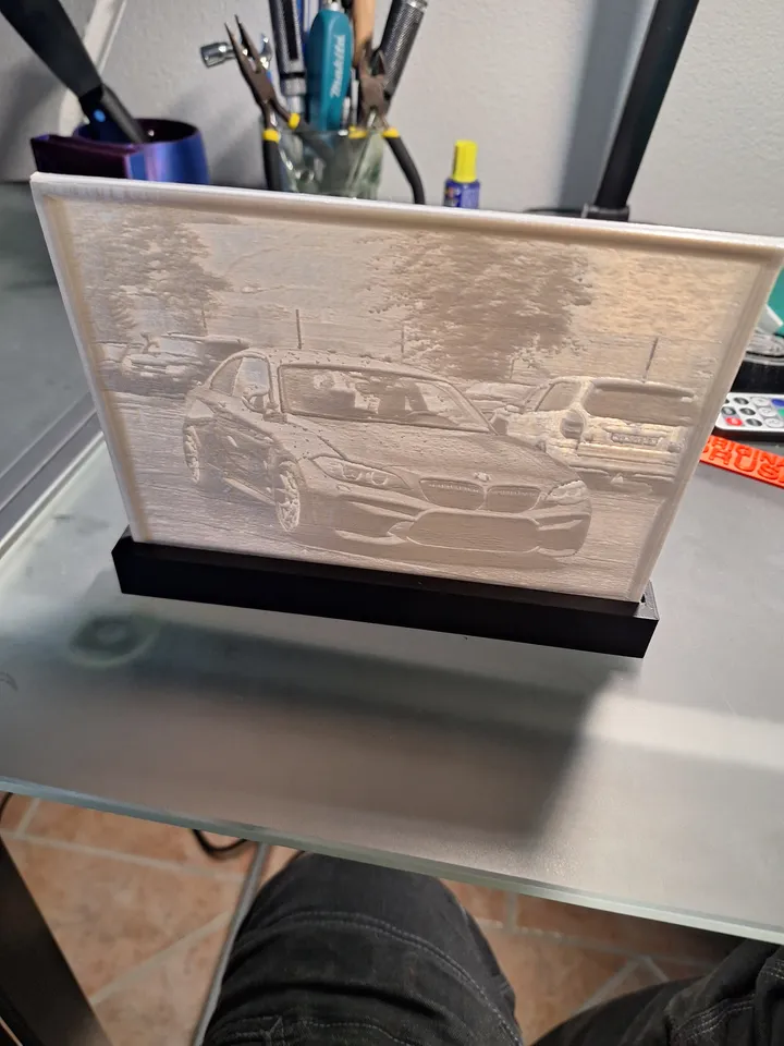 Lithophane Stand by Tenga | Download free STL model | Printables.com