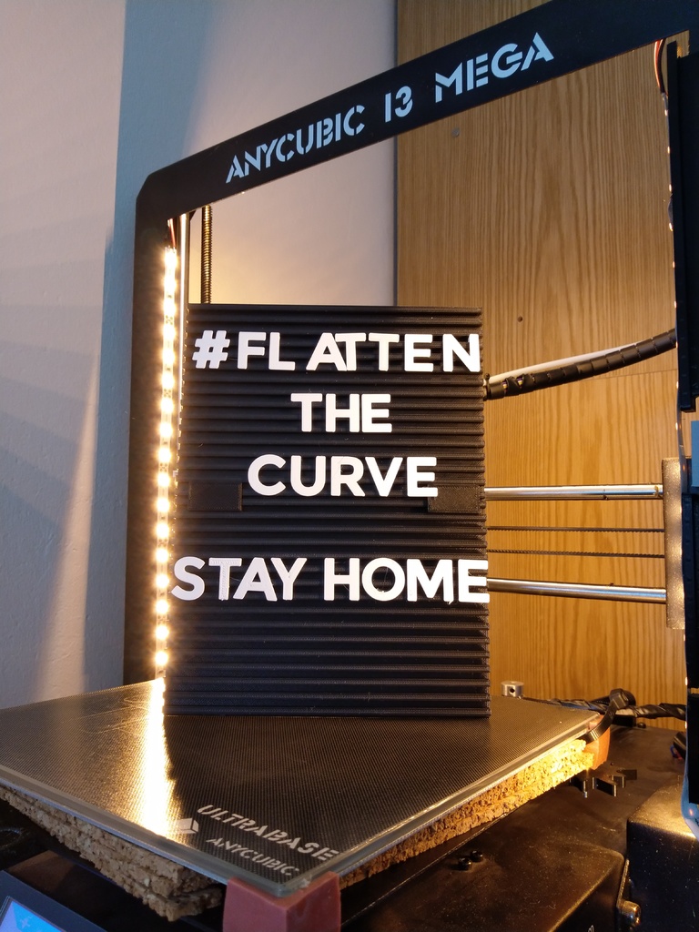 Letter Board Connector and tilted letters for printing by tierra ...