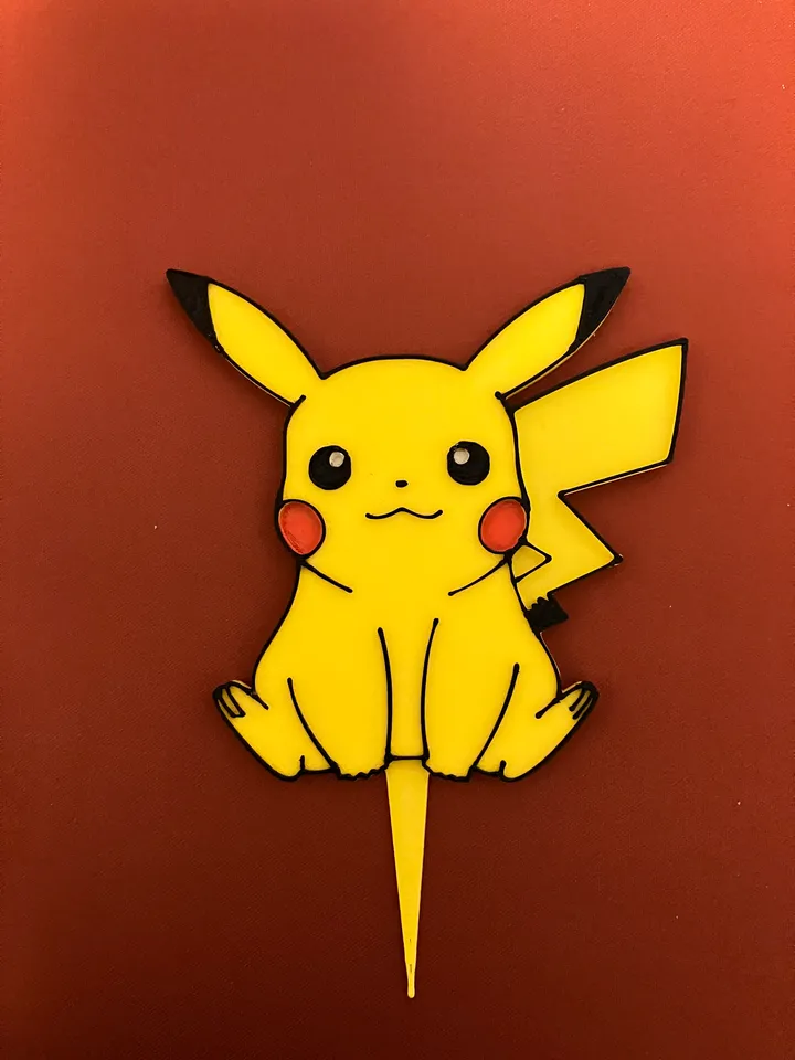 Pikachu cake topper by Michal Žebro | Download free STL model ...