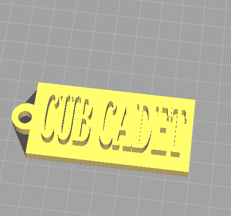 CUB CADET key chain by luca_007 | Download free STL model | Printables.com