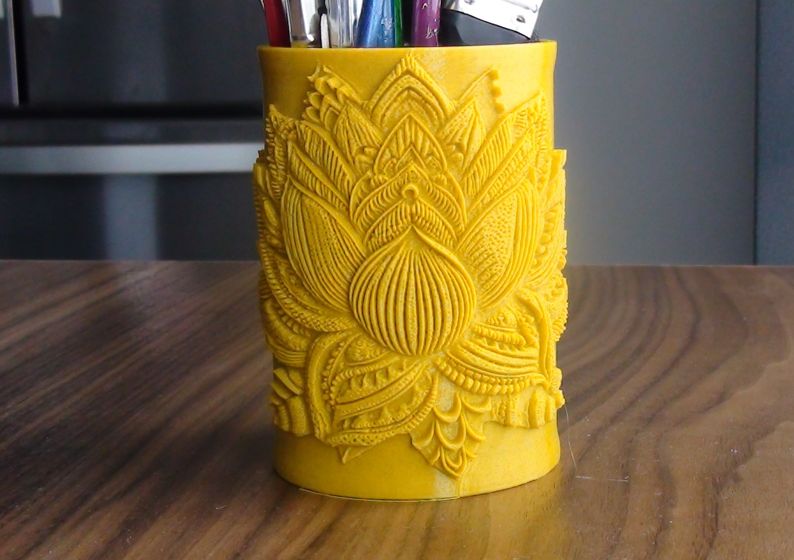 Zentangle Lotus Cup by cSandra | Download free STL model | Printables.com