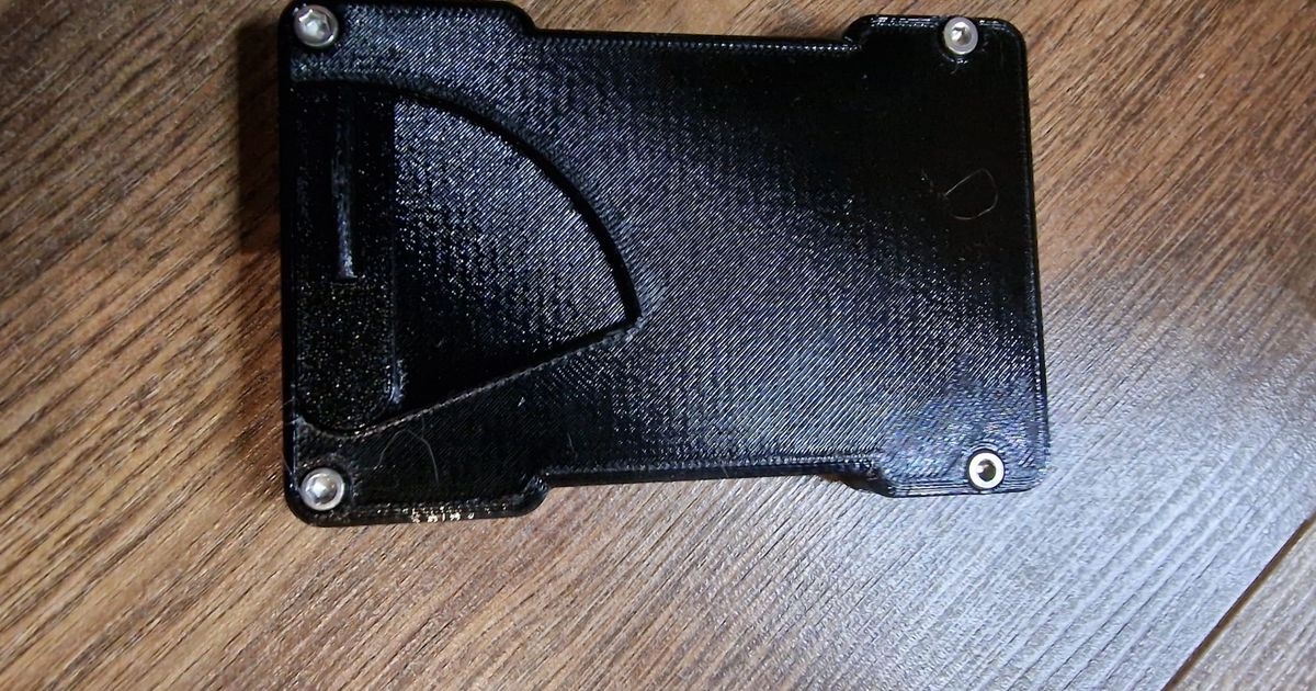 Pop-up credit card wallet spreader no front facing hole by Flat Badger ...