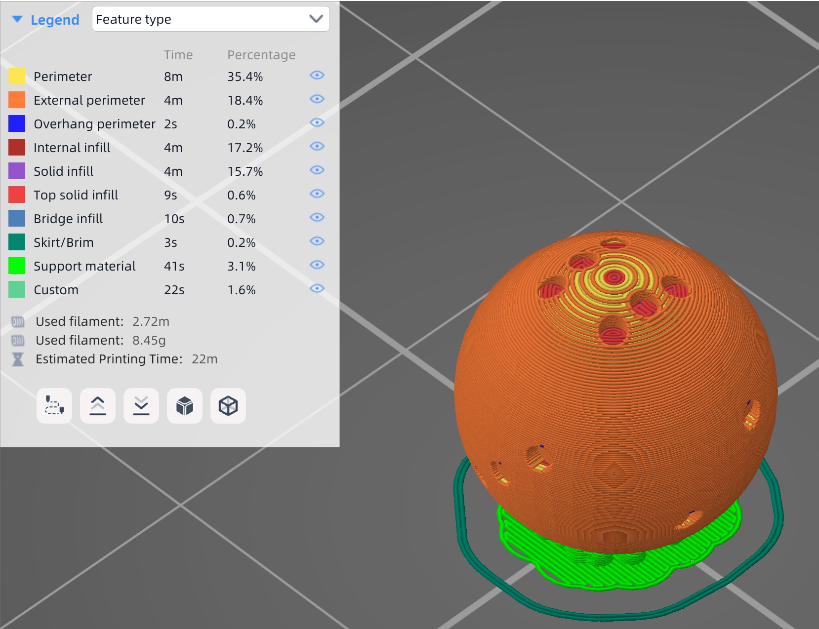 Snake Eyes! (Spherical Six-Sided Die) by Florian | Download free STL ...