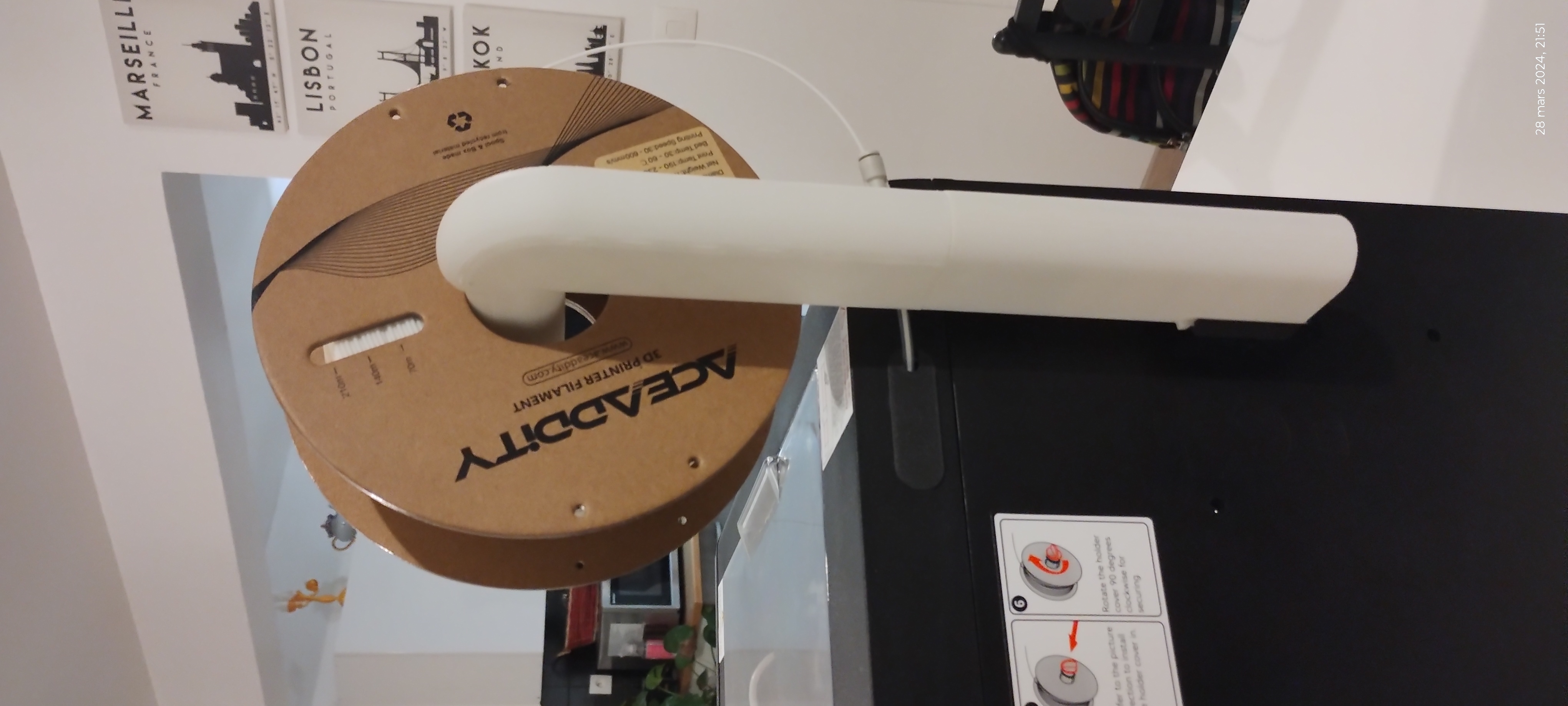 Upper spool holder for Qidi Q1 Pro by Groskiwi Dusixtrois | Download ...