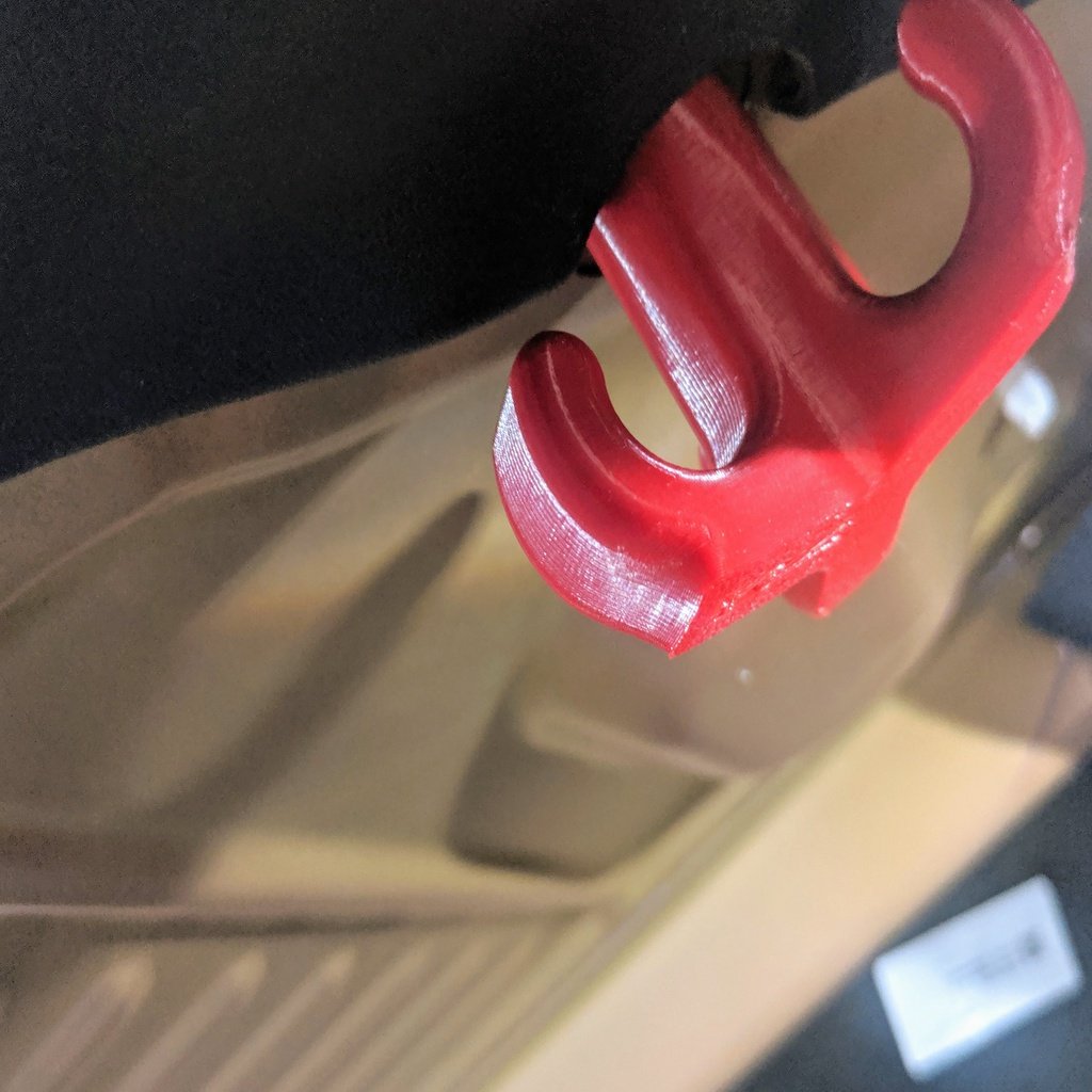 Smooth self tapping bag hook for Tesla Model 3 trunk by tubbers ...