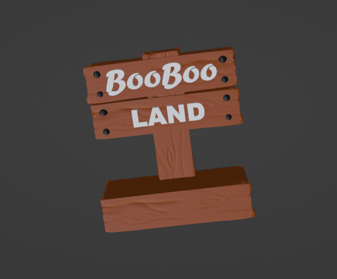 BooBooLand Sign by Wexik | Download free STL model | Printables.com