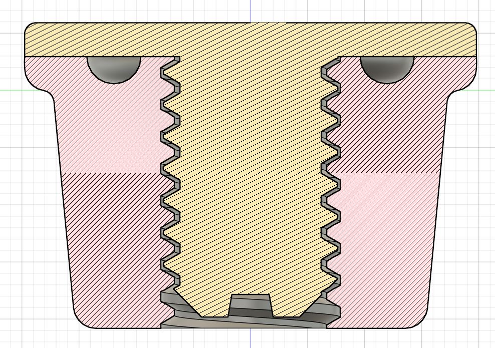 Screw on Feet For Bag by PC-Tech | Download free STL model | Printables.com