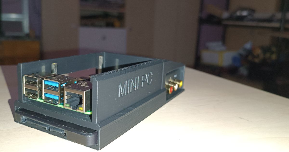 Raspberry Pi 4 android radio/headunit case with slot for hdmi to rca ...