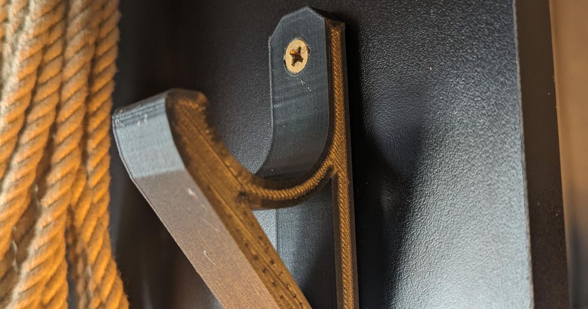 Wall hanger hook - simple & sturdy by Eric Charles | Download free STL ...