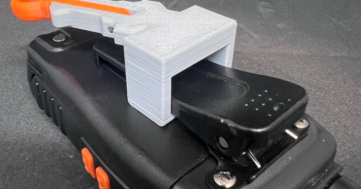 QUICK-CLIP Walkie Mount REMIX by Rej3cted Wrkx | Download free STL ...