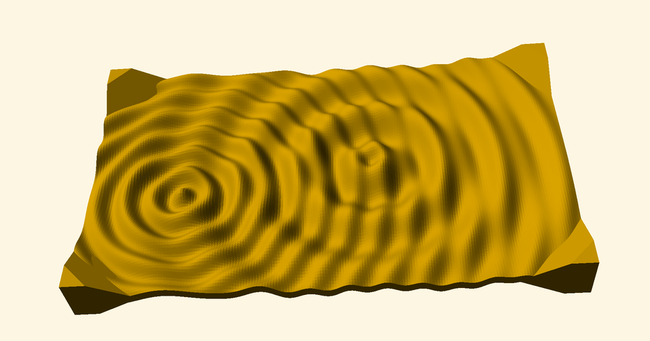 Wave Interference Tray by gringer | Download free STL model ...