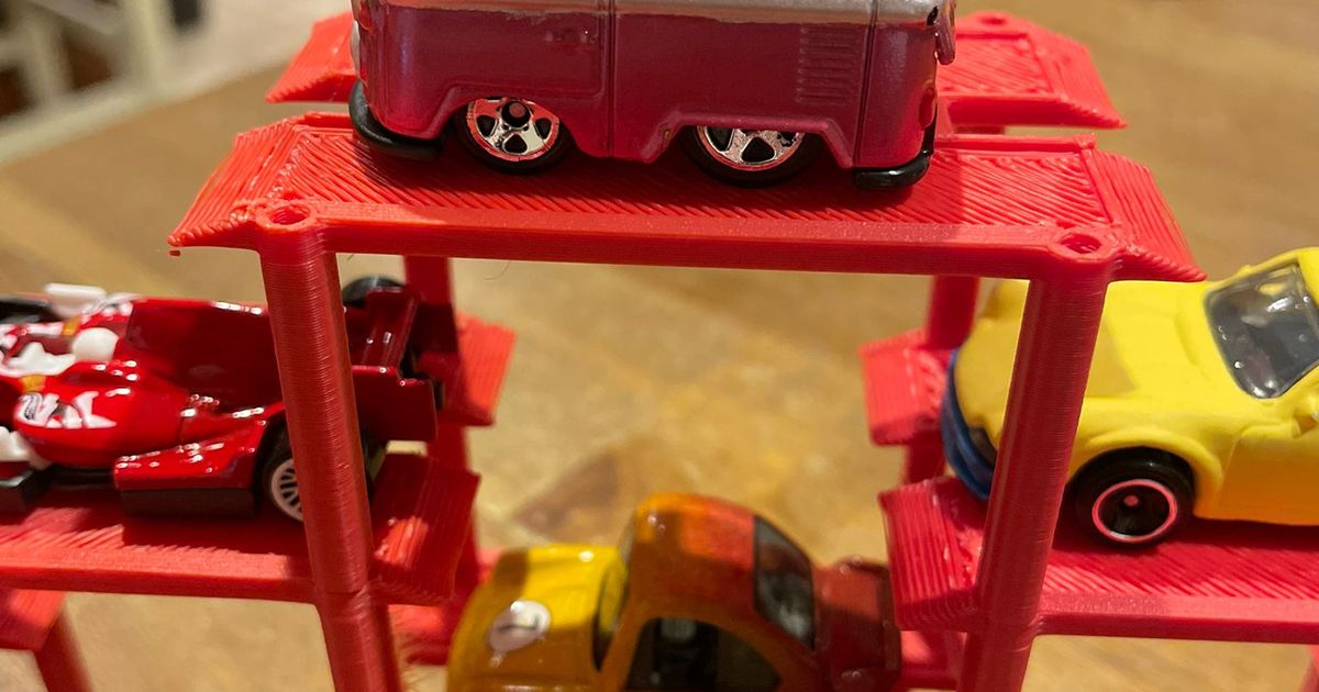 1:64 scale car lift V2 by sam krei | Download free STL model ...