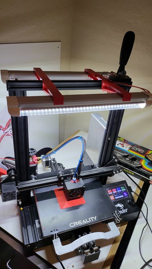 Ender 3 LED light bar mount by Tyler Schafer | Download free STL model ...