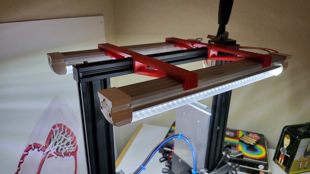 Ender 3 LED light bar mount by Tyler Schafer | Download free STL model ...