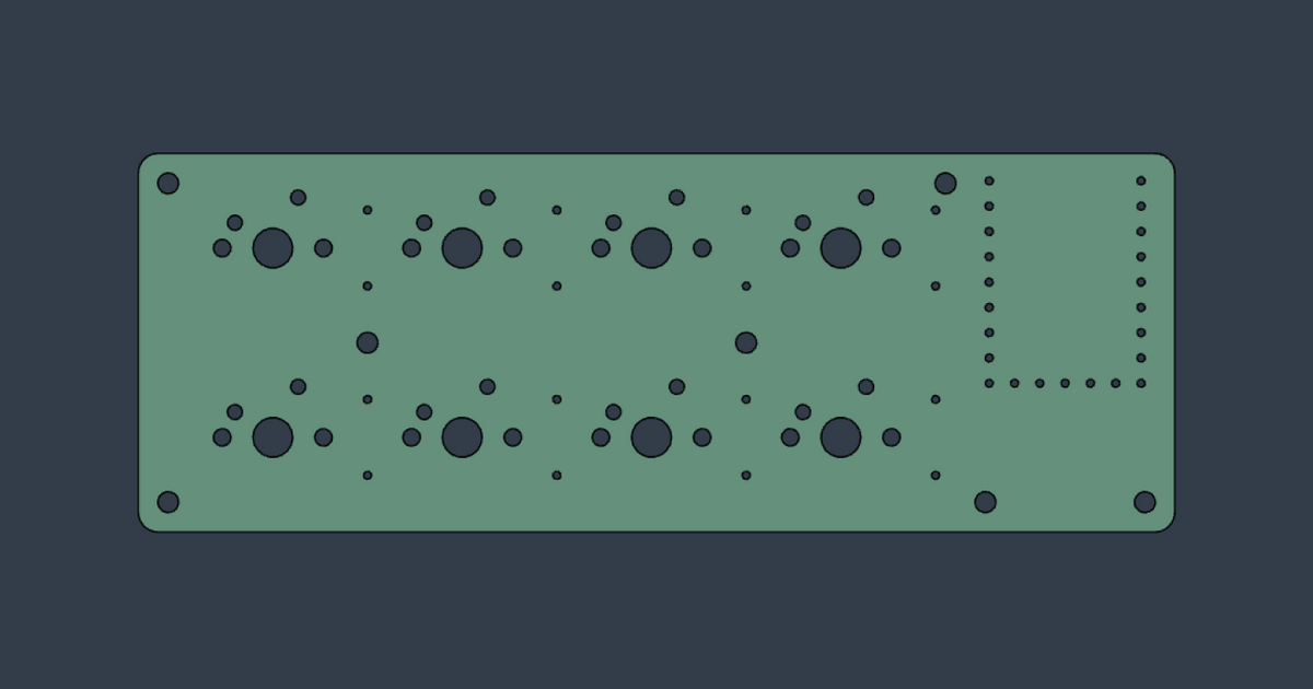 WannaBe - 8-Key Macropad PCB (.STEP) by WannaBe, Eng | Download free ...