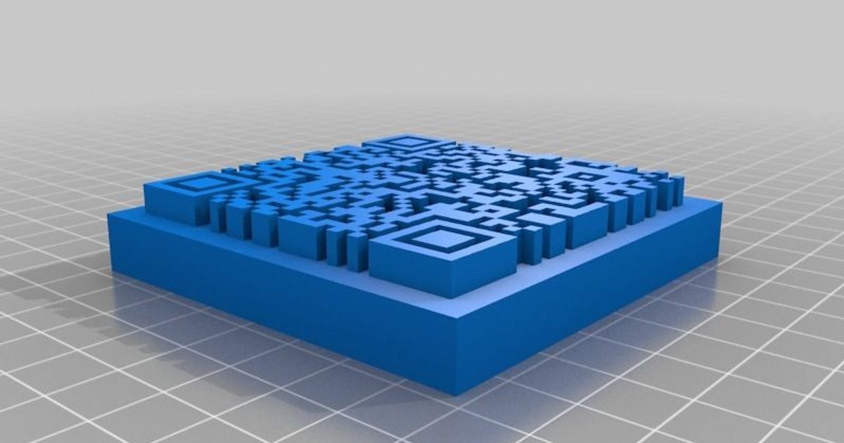 QR Code Stamp for Thing #5000 by MakerBlock | Download free STL model ...