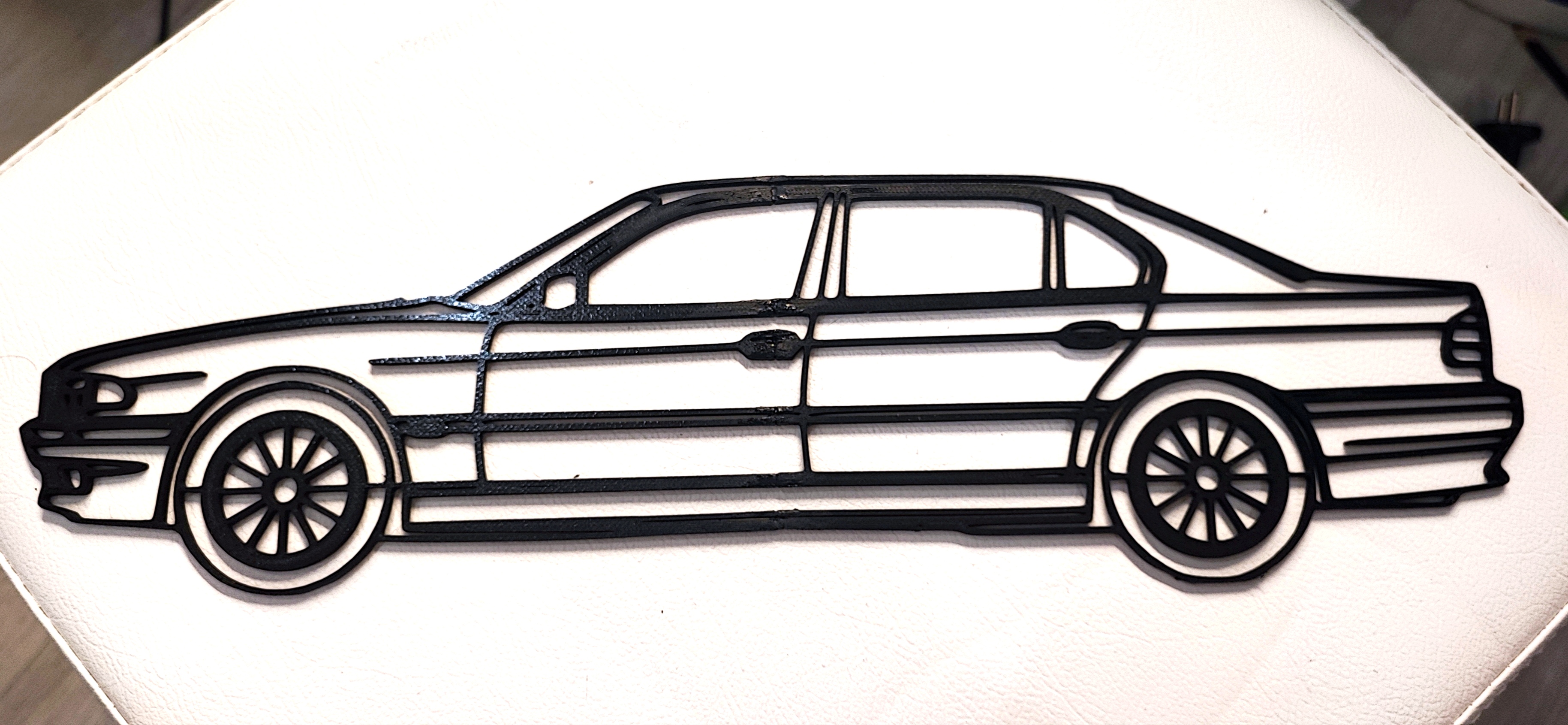 BMW E38 Wall Art by GandaZSW | Download free STL model | Printables.com