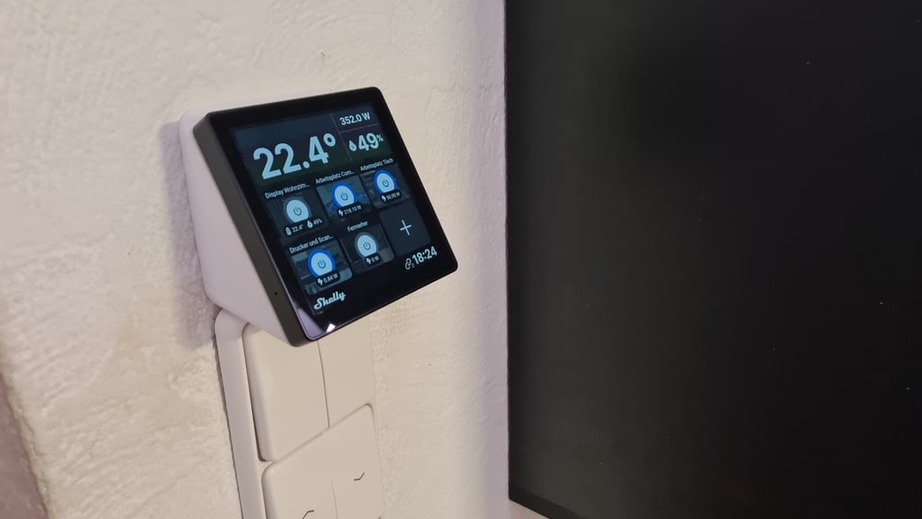 Shelly Wall Display Mount 30° by eisenfliege | Download free STL model ...