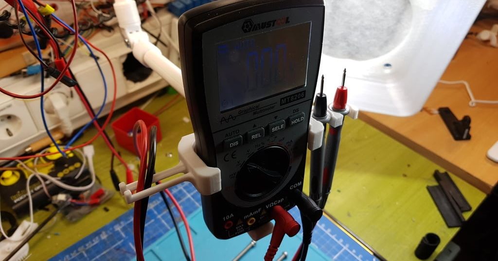 Digital Multimeter Mount e.g. Mustool MT8206 by eisenfliege | Download free STL model ...