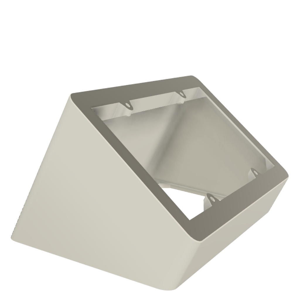 Flush-mounted switch and socket outlet 30° for DIN 49073 inserts by ...