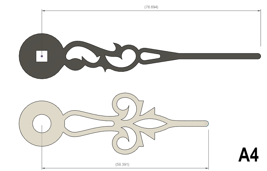 Cuckoo clock hands set by Dragonfly | Download free STL model ...