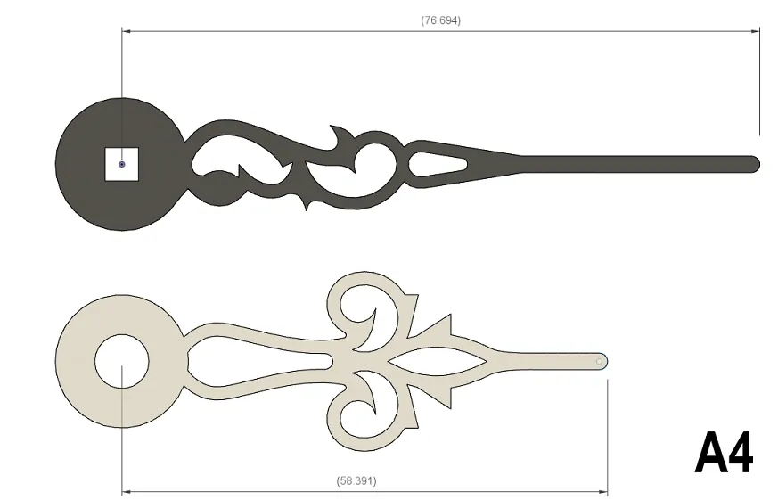 Cuckoo clock hands set by Dragonfly | Download free STL model ...
