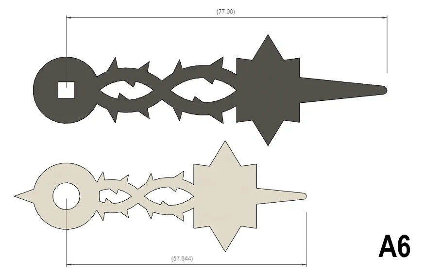 Cuckoo clock hands set by Dragonfly | Download free STL model ...