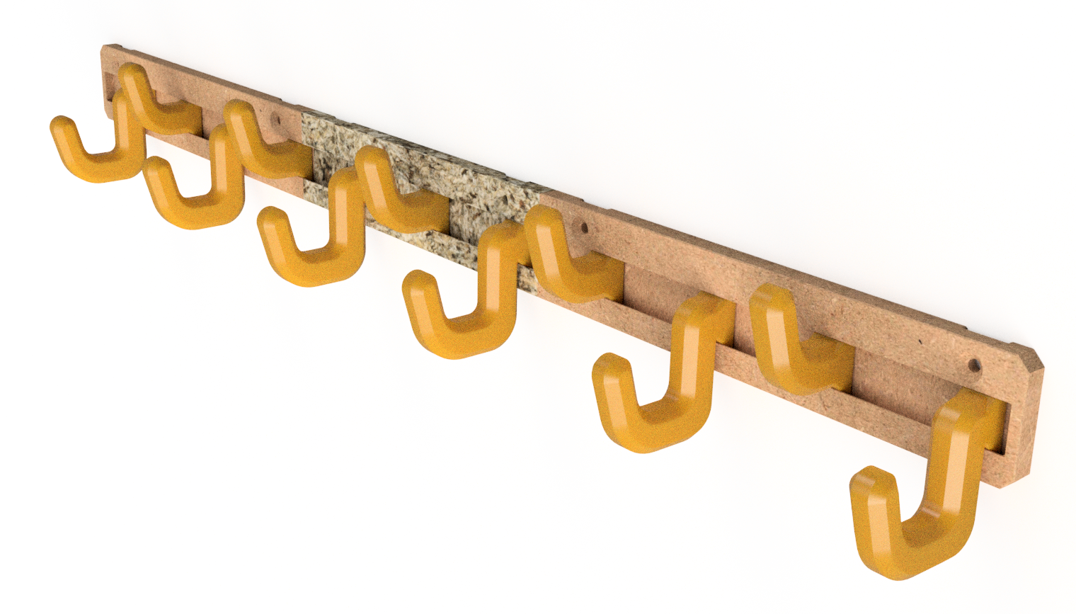 Coat rack with infinite and modular hooks. by Ljhtom (Javier Hernando ...