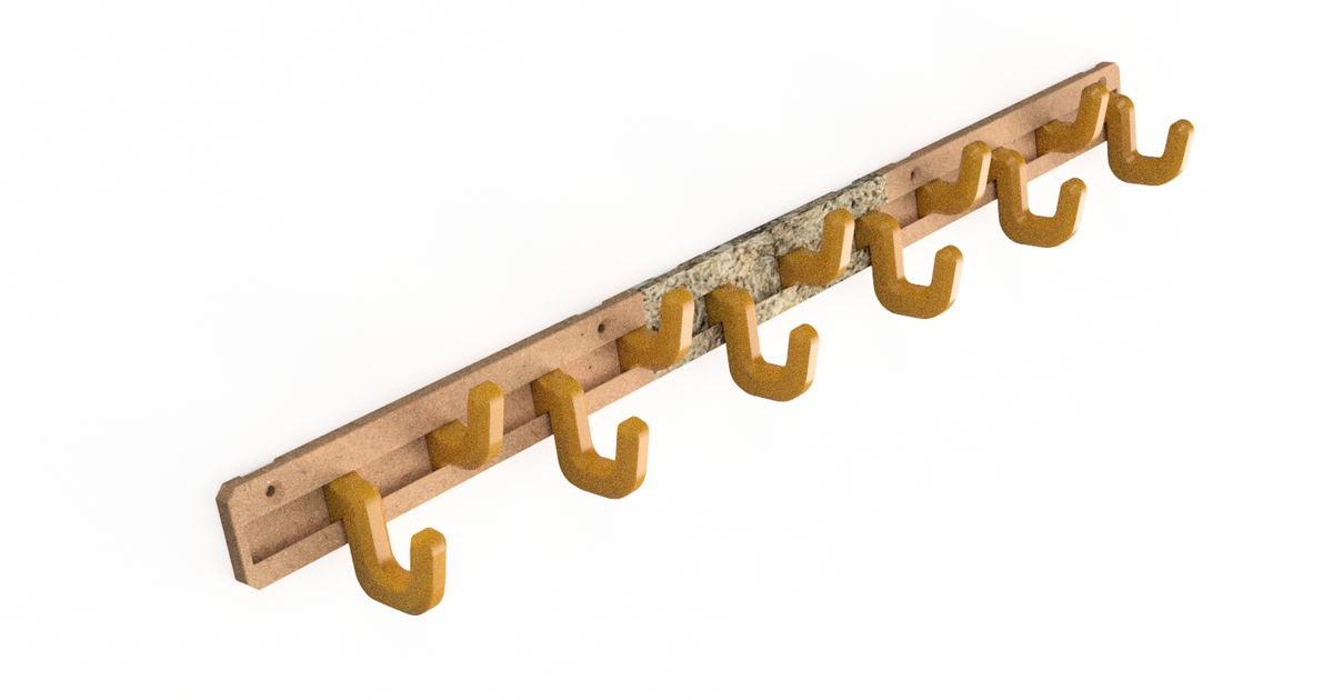 Coat rack with infinite and modular hooks. by Ljhtom (Javier Hernando ...