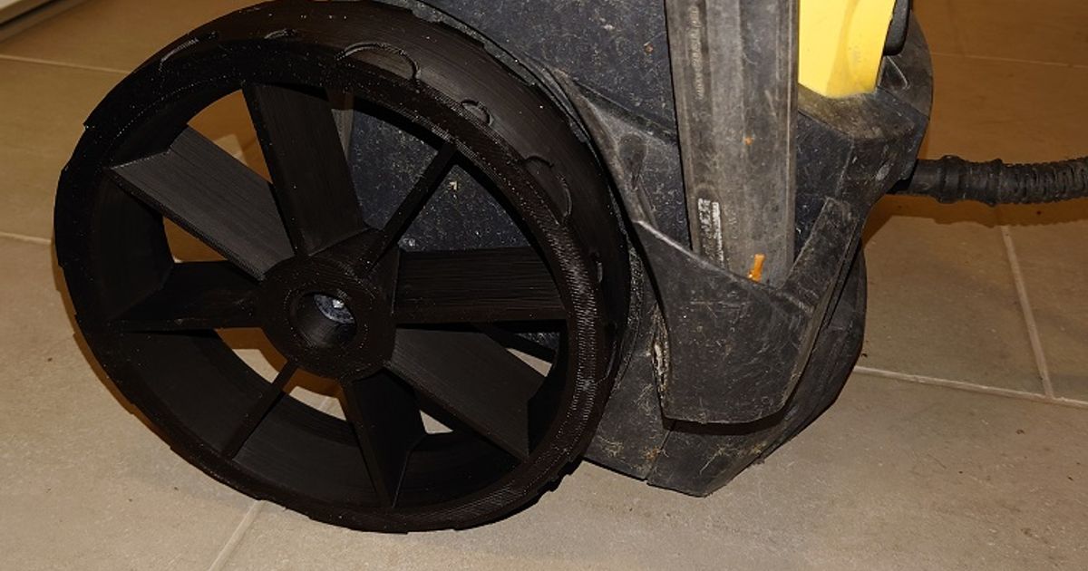 Kärcher pressure washer wheel 250mm by JPN_FI | Download free STL model ...