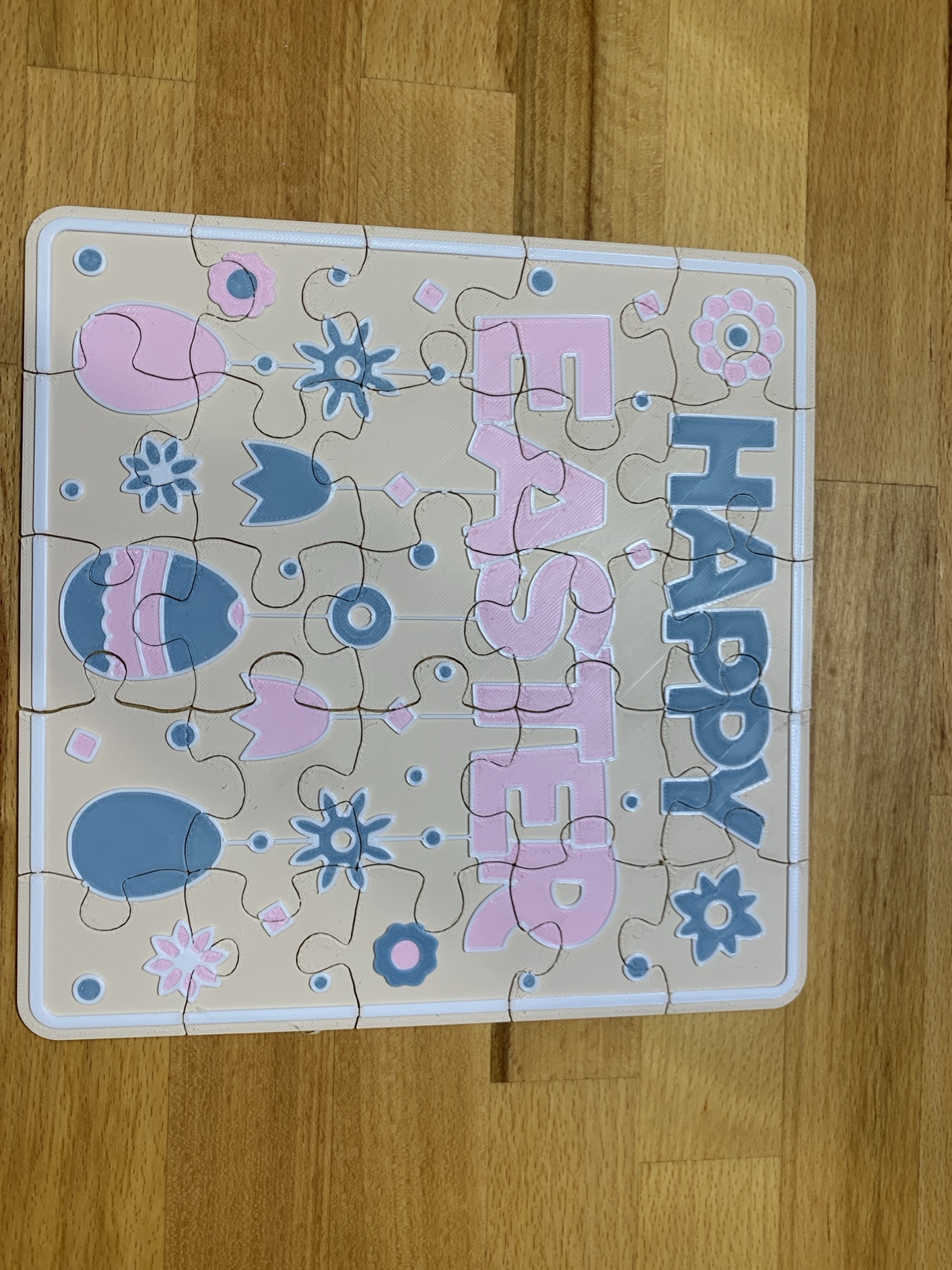 Happy Easter Puzzle multicolor by 3D.genau | Download free STL model ...