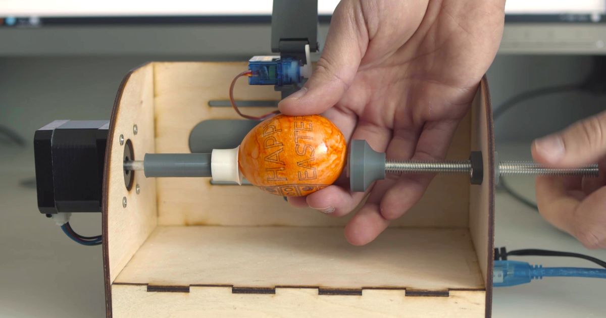 Plywood Arduino Based EggBot by Nikodem Bartnik | Download free STL model | Printables.com