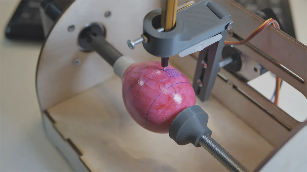 Plywood Arduino Based EggBot by Nikodem Bartnik | Download free STL model | Printables.com