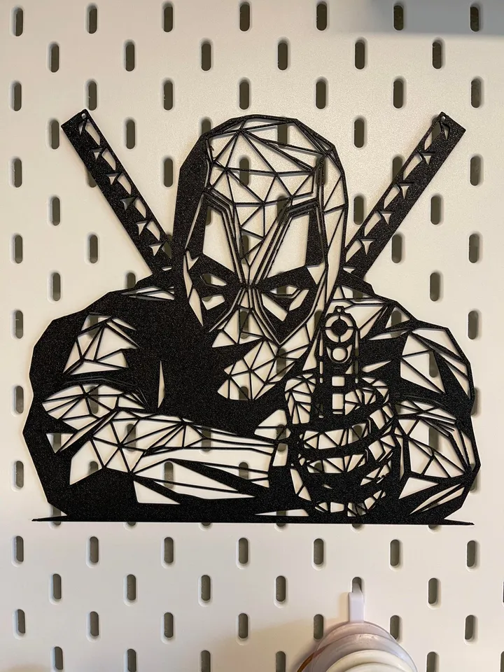 deadpool low poly by The line art guy | Download free STL model ...