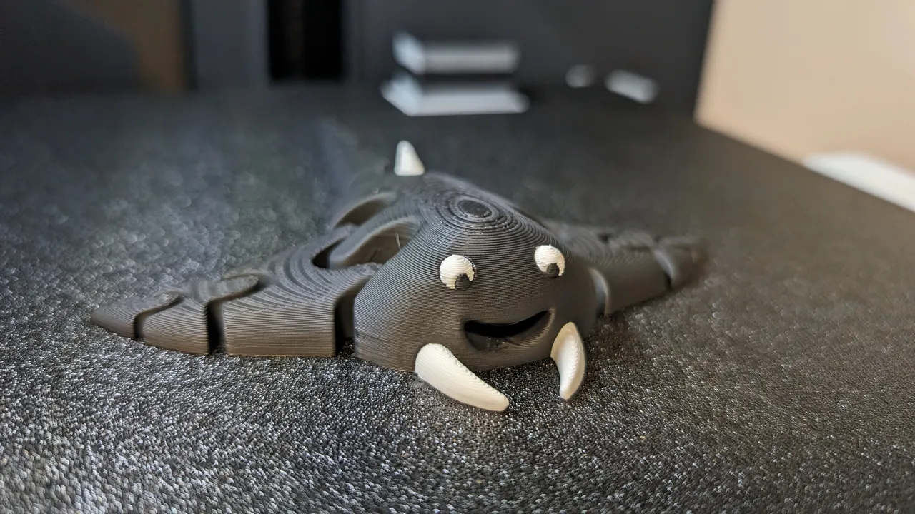 Manta Ray - Articulated Figure Keychain by Biocraftlab | Download free ...