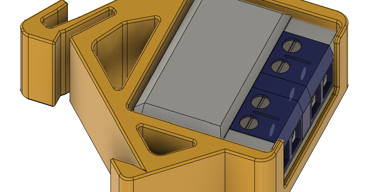 Shelly mini DIN-Rail Mount by eisenfliege | Download free STL model ...