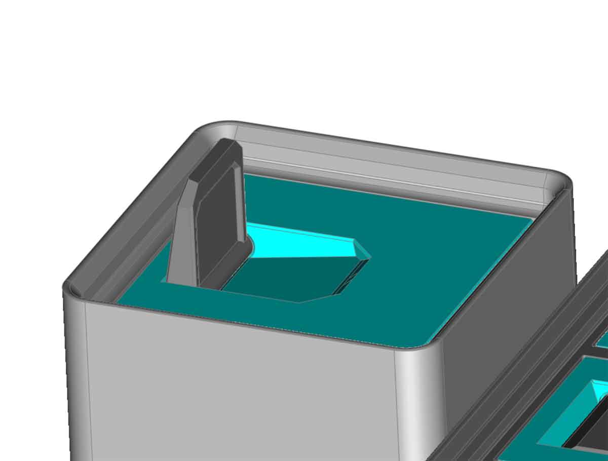 Gridfinity 1xY Multi Compartment Lidded Bins with Tabs Version 2.0 by ...