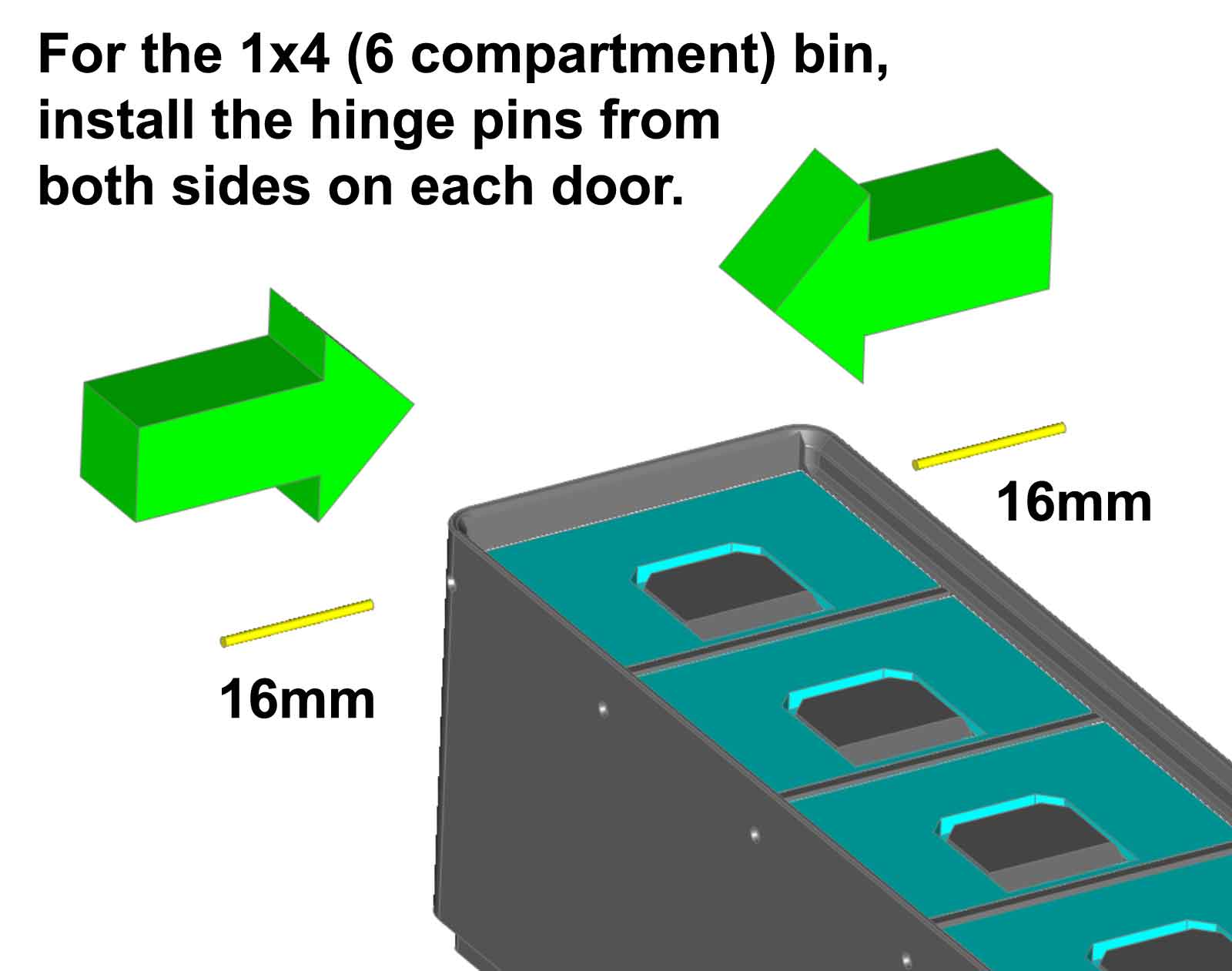 Gridfinity 1xY Multi Compartment Lidded Bins with Tabs Version 2.0 by MyStoopidStuff | Download ...