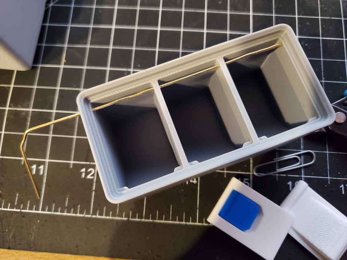 Gridfinity 1xY Multi Compartment Lidded Bins with Tabs Version 2.0 by ...