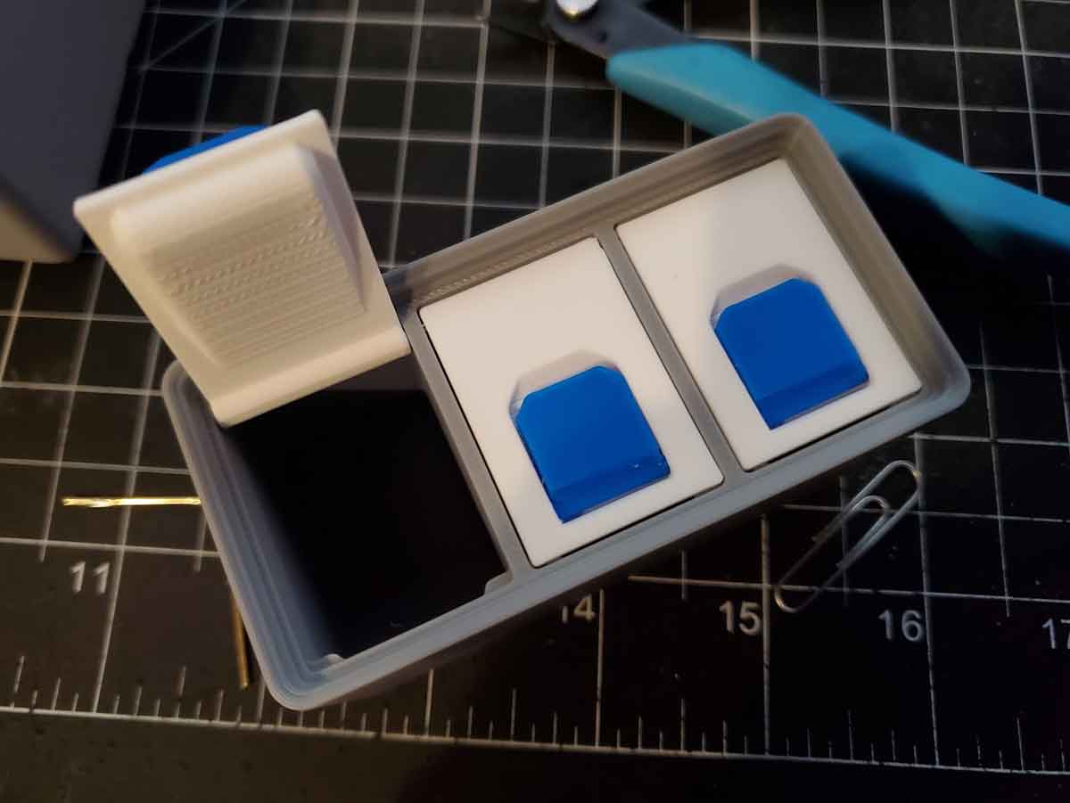 Gridfinity 1xY Multi Compartment Lidded Bins with Tabs Version 2.0 by ...