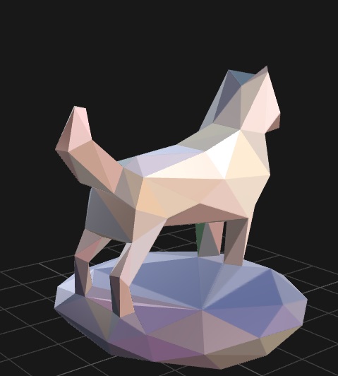 dog low poly figurine by 3D addict | Download free STL model ...