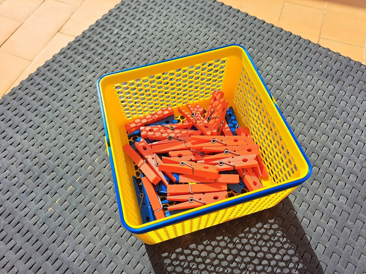 Square Basket with print-in-place handles by Ruiaxe | Download free STL ...