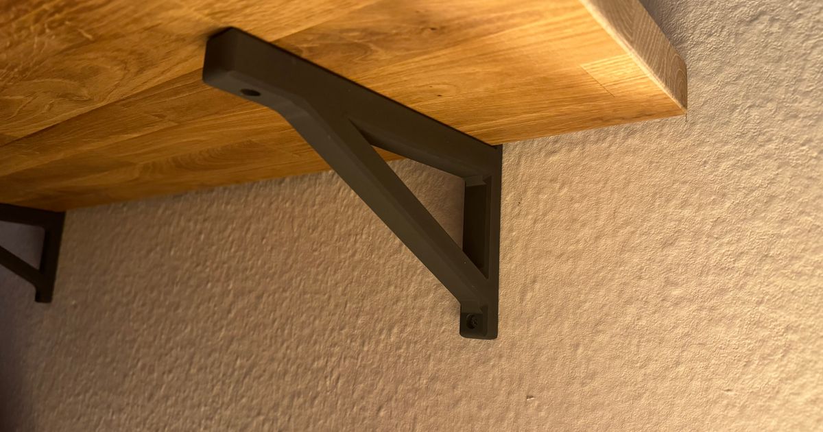 Simple Shelf Bracket by Bennet | Download free STL model | Printables.com