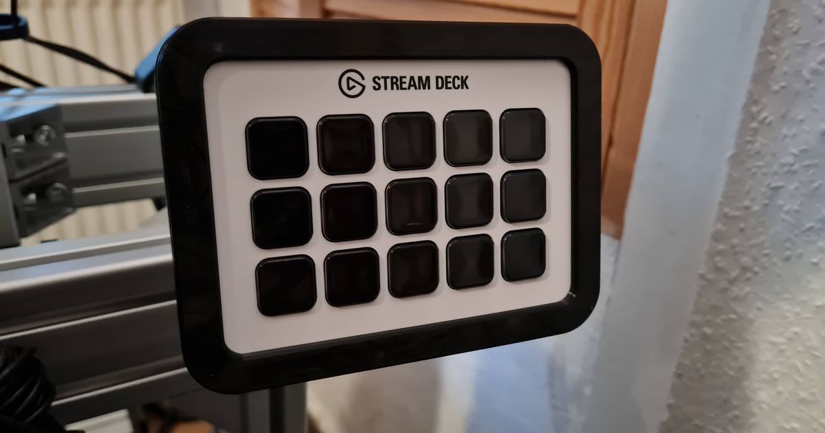 Stream Deck Mk2 Mount SimRig (Remix) by Mr. Kit | Download free STL ...
