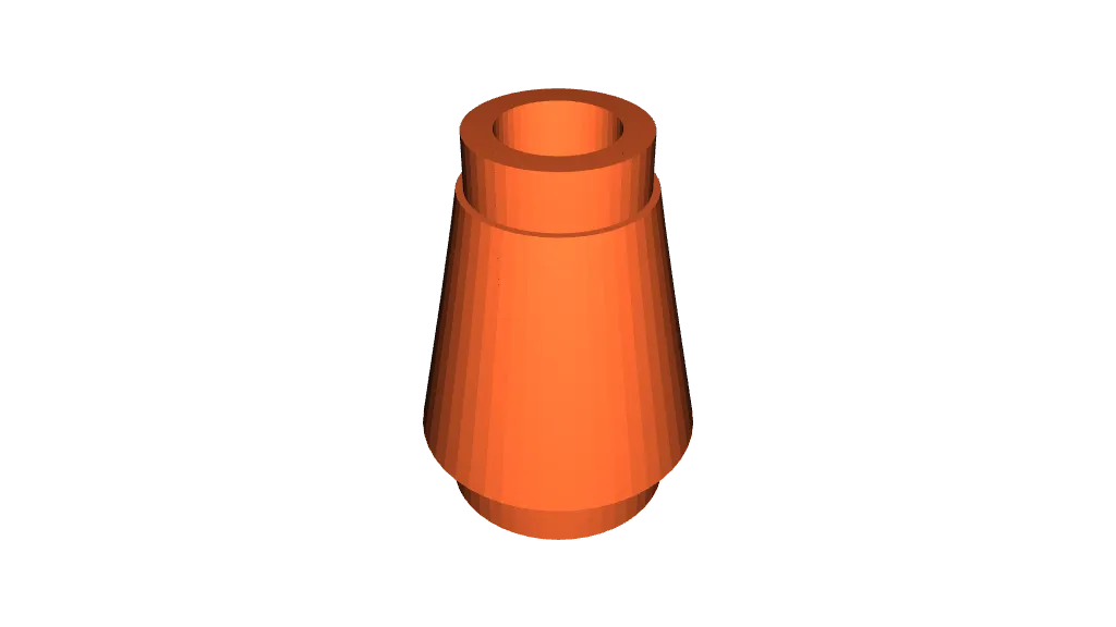 Cone LEGO Brick (Real LEGO) by dokxtr | Download free STL model ...