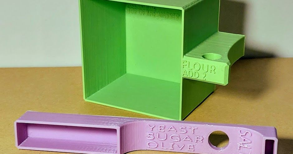 PIZZA DOUGH MEASURING CUPS by p3wp3w | Download free STL model ...