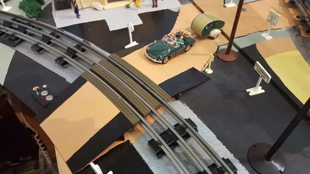 Grade Crossing (Straight) for O Gauge Tubular Track V2 by Mark ...