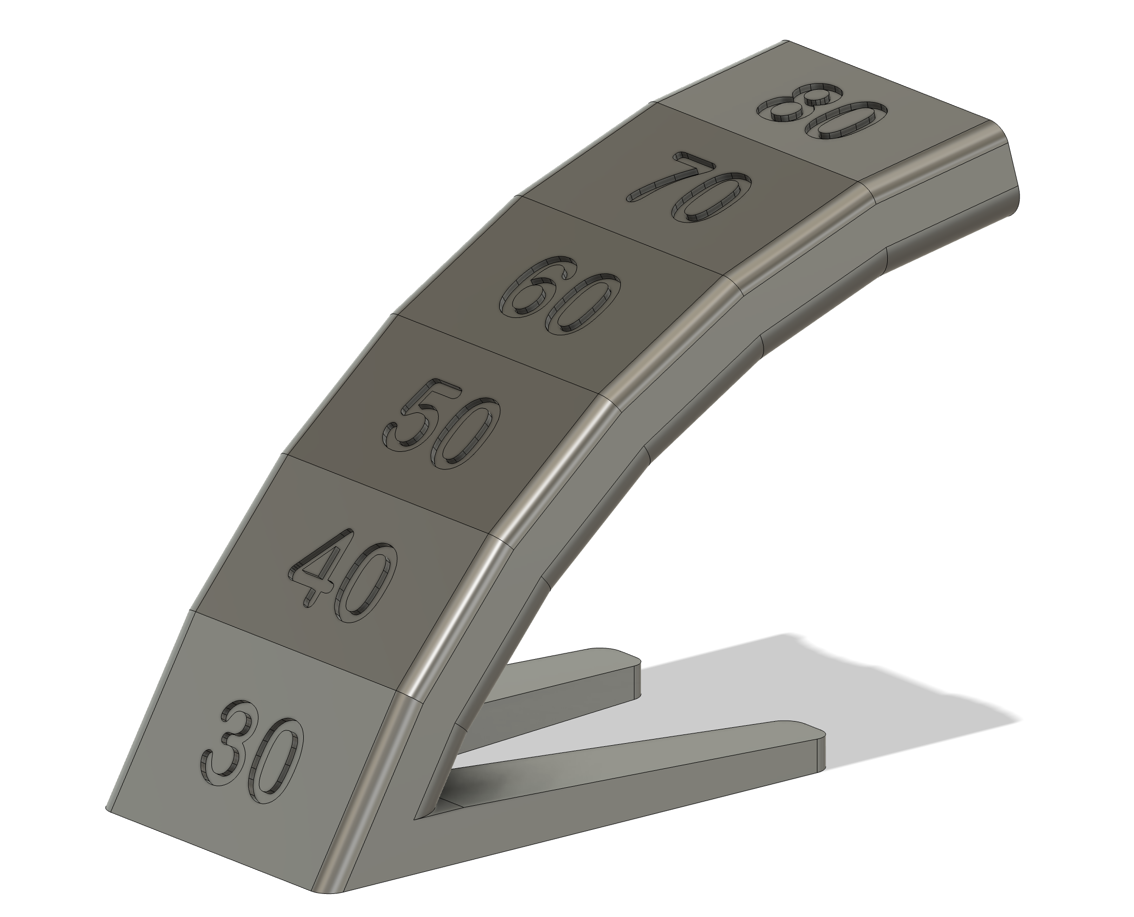 Overhang with Curves Test by DexTech | Download free STL model ...