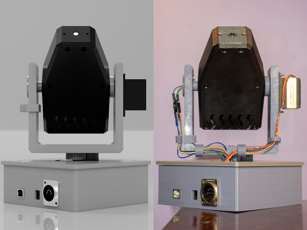 Mover3D: The 3D Printed, DMX Controlled, Desktop Moving Light by ...